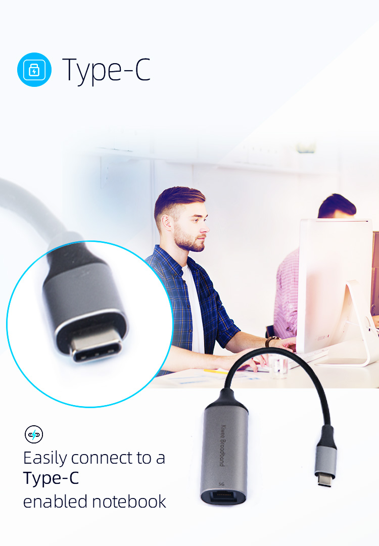 USB-C to 5G Ethernet Adapter – MoCA 2.5 Adapter with Dual 2.5G Ethernet ...